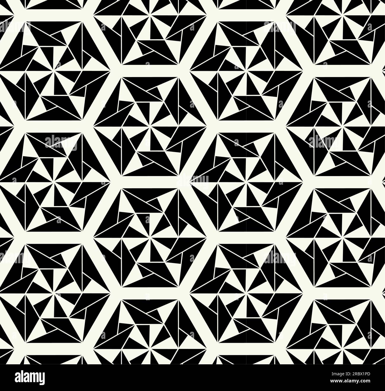 Vector monochrome geometric pattern in simple graphic design. Fashion ...