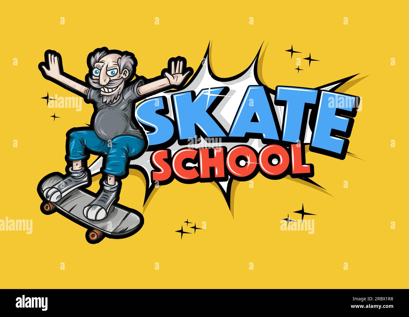skate school background. vector illustration Stock Vector Image & Art ...
