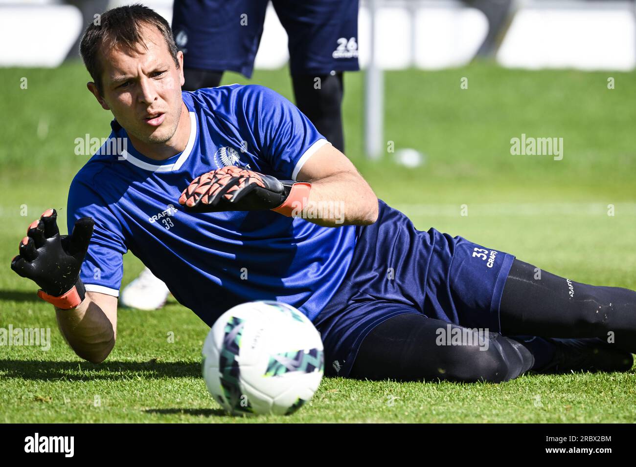 Alkmaar, Netherlands. 11th July, 2023. Gent's goalkeeper Davy Roef ...