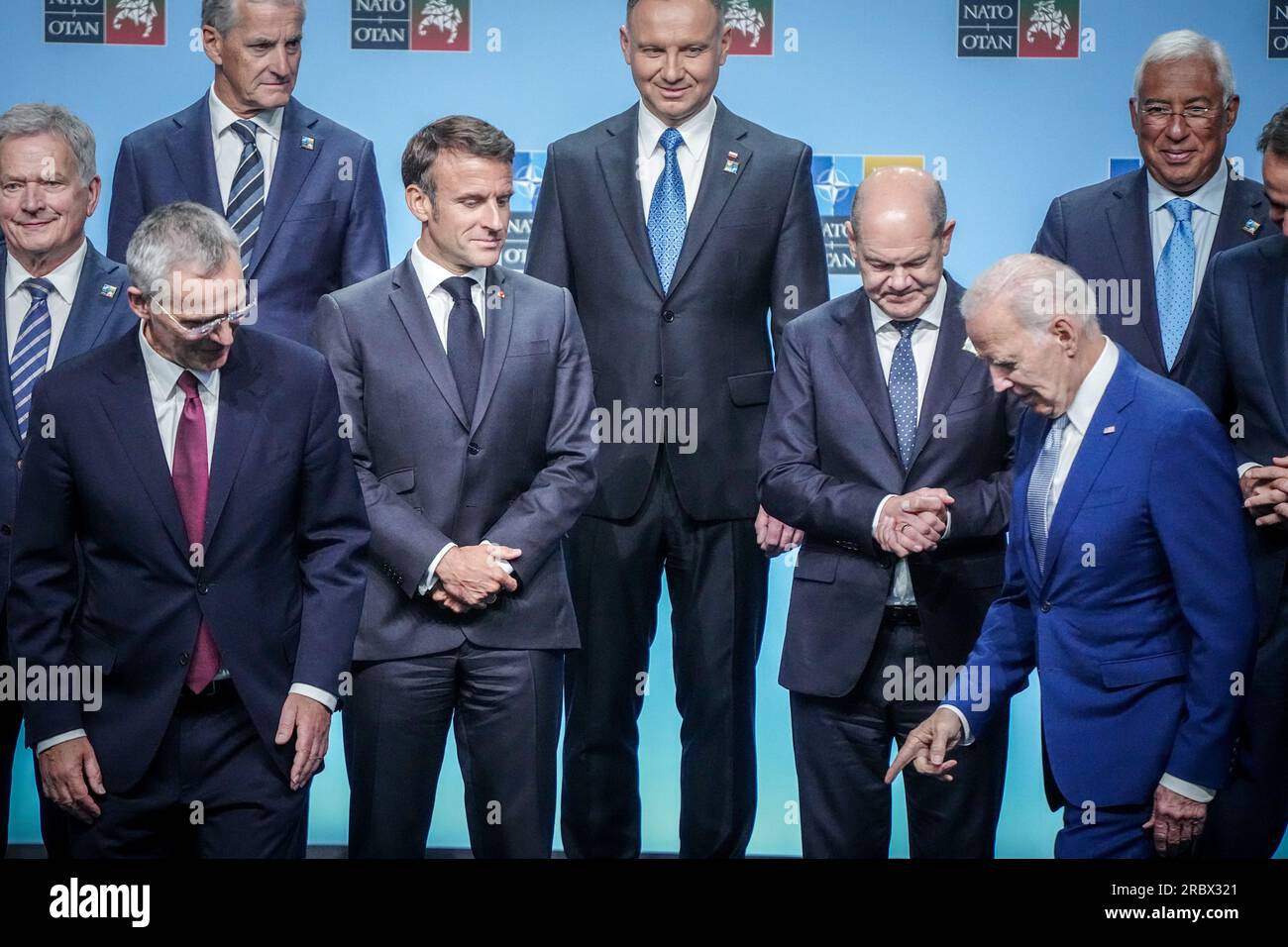 Emmanuel macron nato summit 2023 vilnius hi-res stock photography and ...