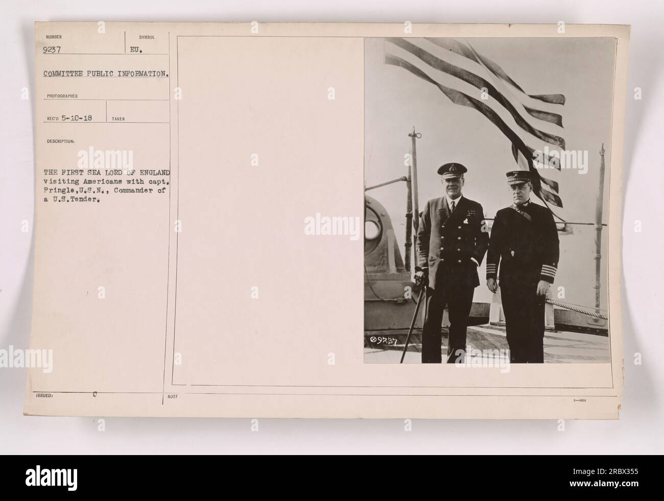 111-SC-9237: The image shows the visit of EU, the First Sea Lord of ...