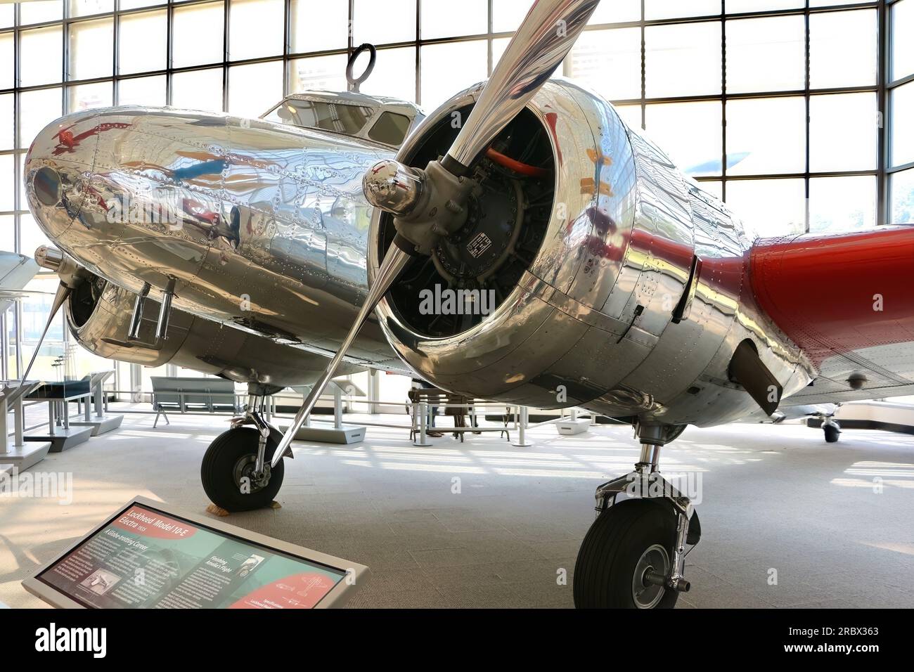 Lockheed Model 10-E Electra twin engined airplane in the livery of ...