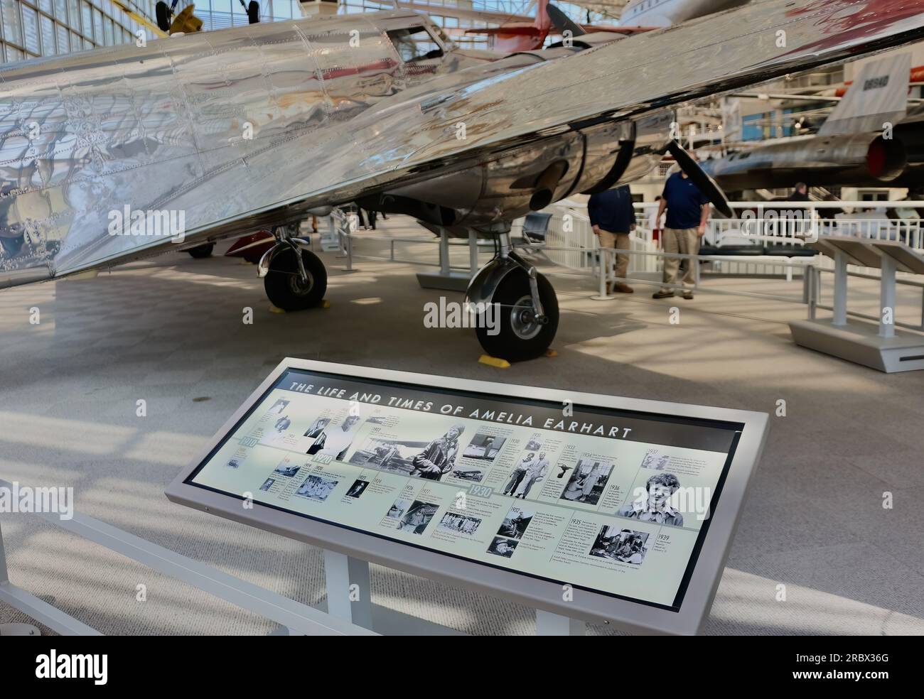 Lockheed Model 10-E Electra twin engined airplane in the livery of ...