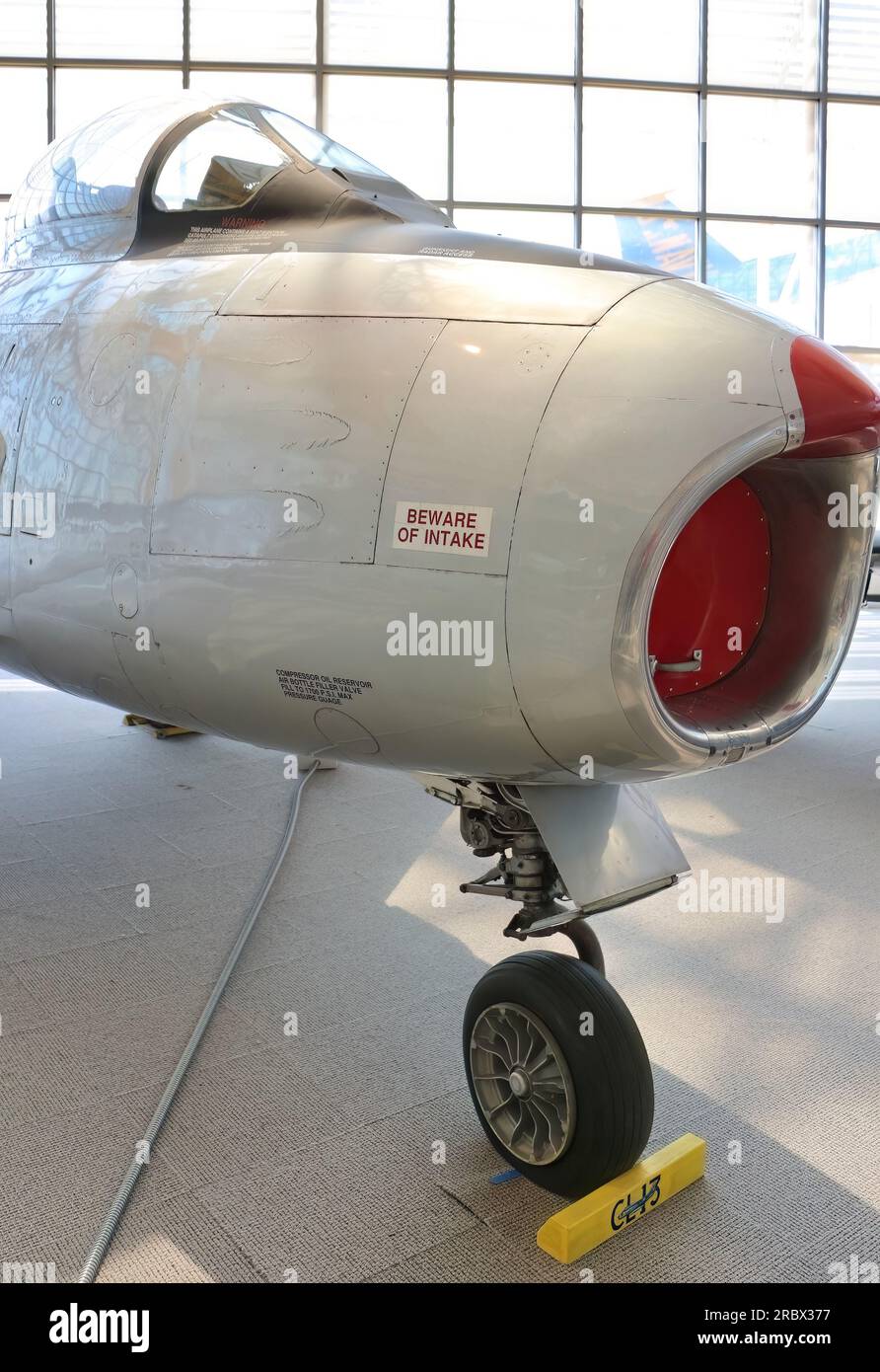 Jet engine nose intake of a Royal Canadian Air Force Canadair CL-13B ...