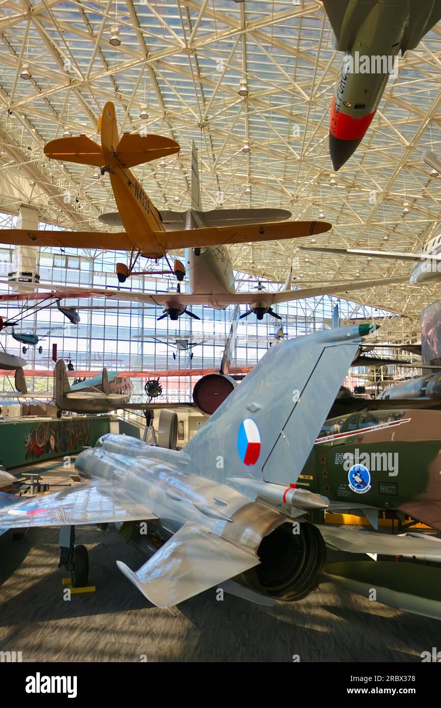 The Great Gallery with suspended aircraft The Museum of Flight Tukwila ...