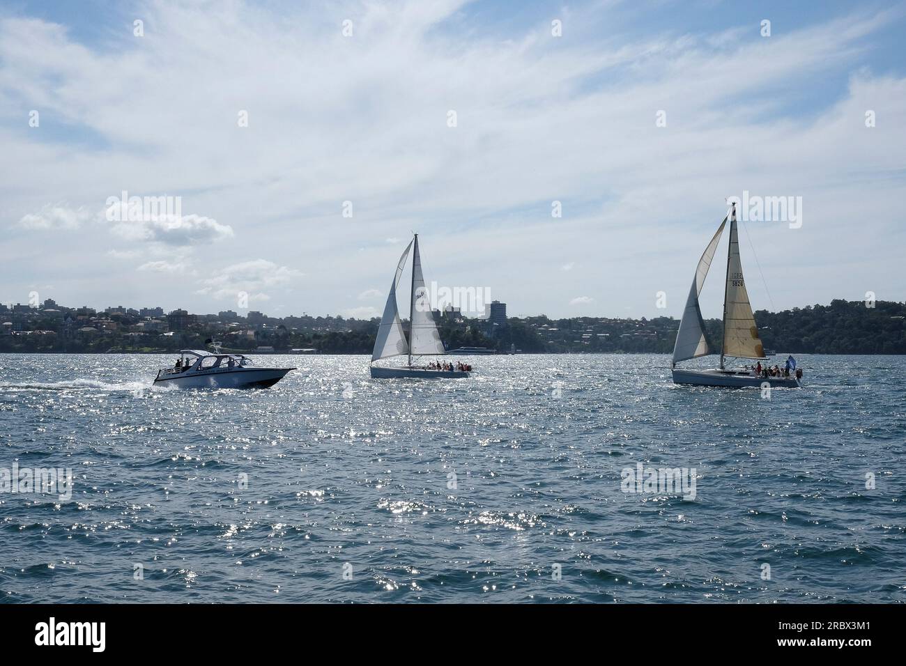 Sailboats view sydney australia hi-res stock photography and images - Alamy