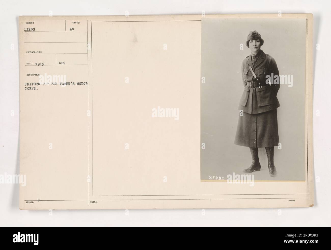 A photograph taken in 1919 showcases women in uniforms from the Women's ...