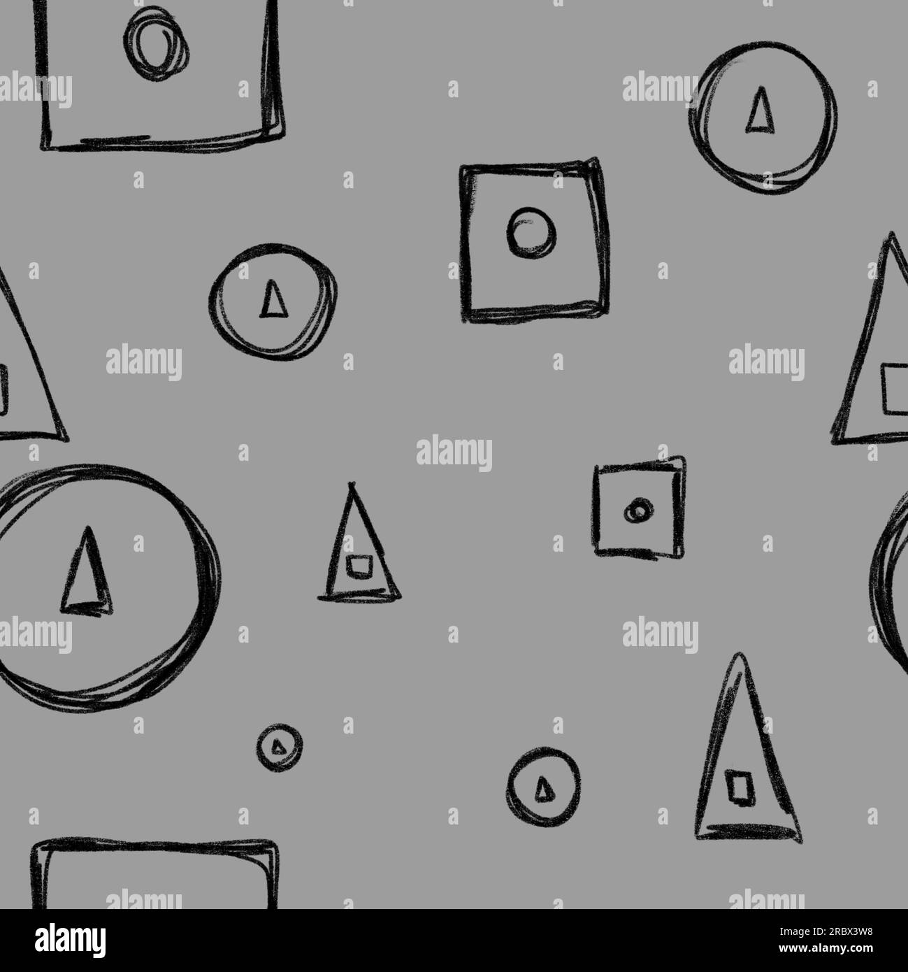 Child drawing triangle Black and White Stock Photos & Images - Alamy