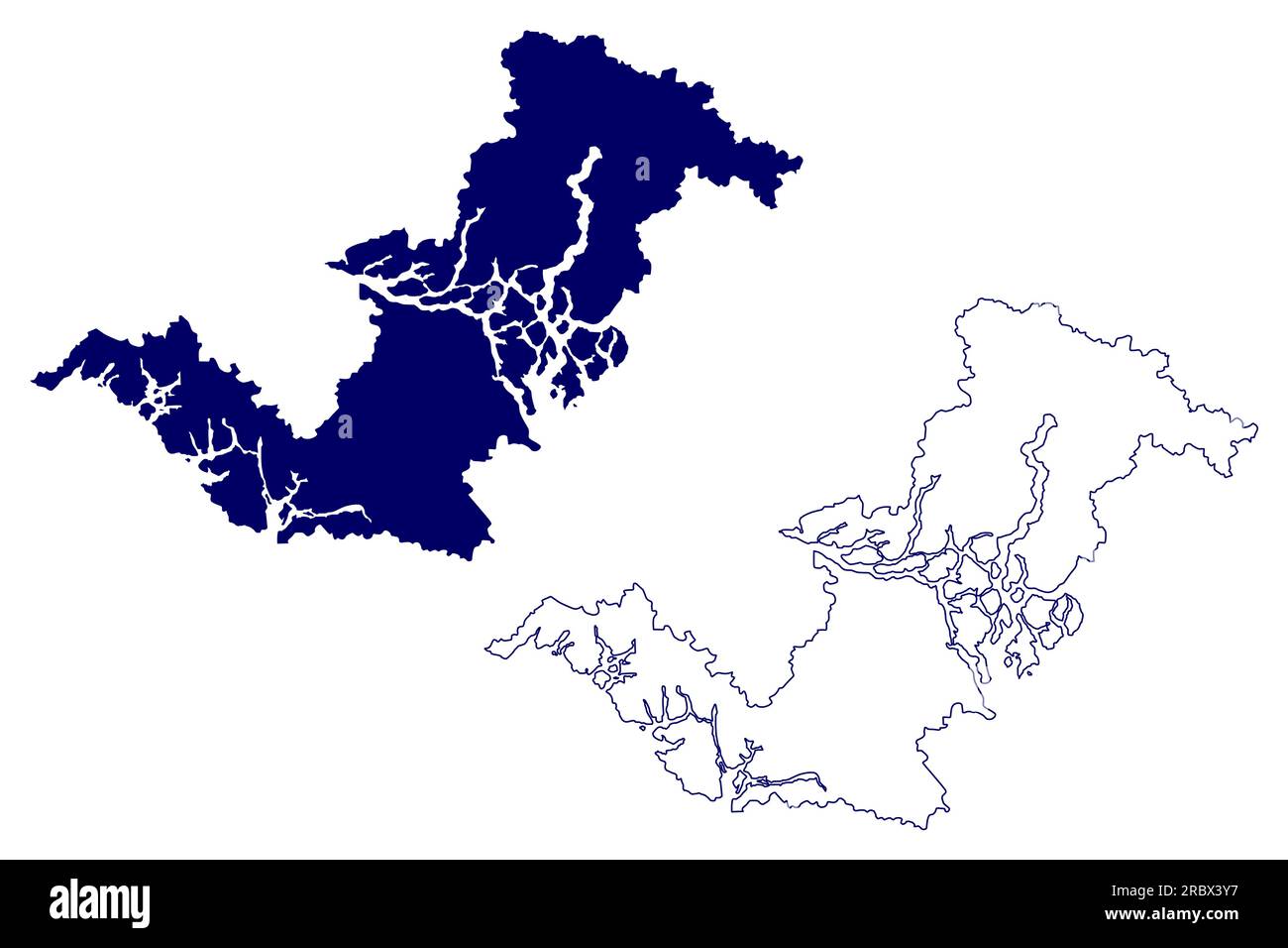 Strathcona county map hi-res stock photography and images - Alamy