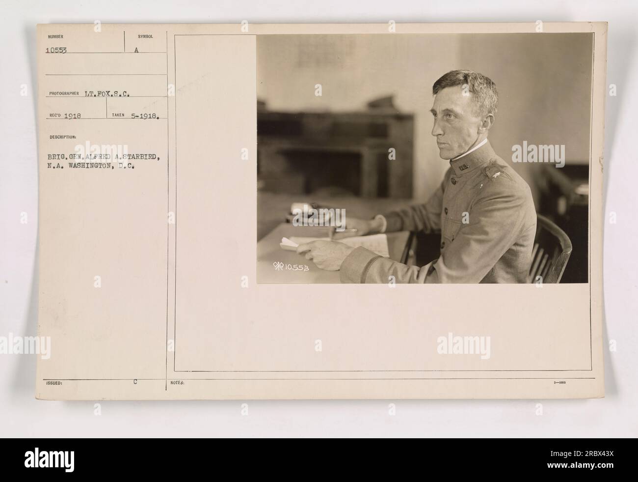 Brig. Gen. Alfred A. Starbird, N.A., from Washington, D.C ...