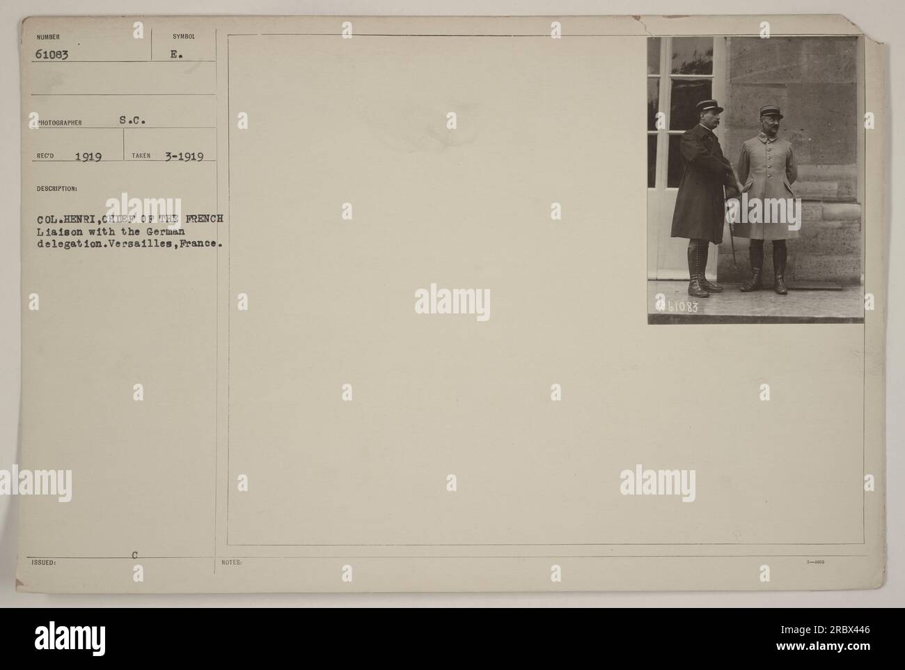 Colonel Henri, the chief of the French Liaison with the German ...