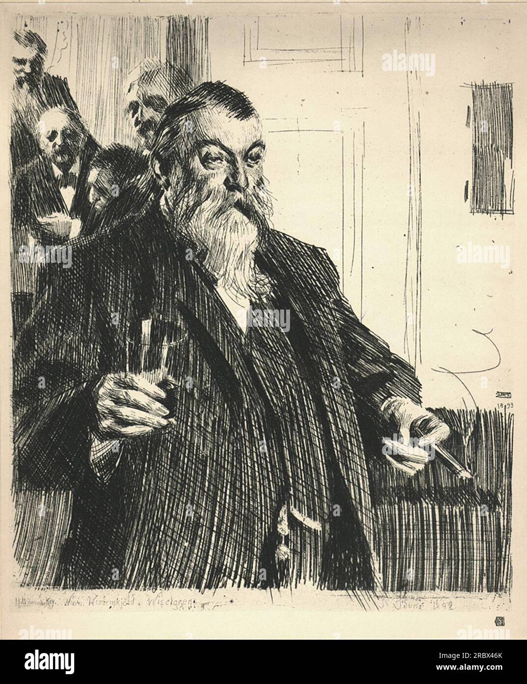 The Toast 1893 by Anders Zorn Stock Photo - Alamy