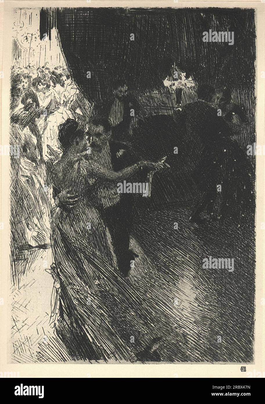 The Waltz 1891 by Anders Zorn Stock Photo - Alamy
