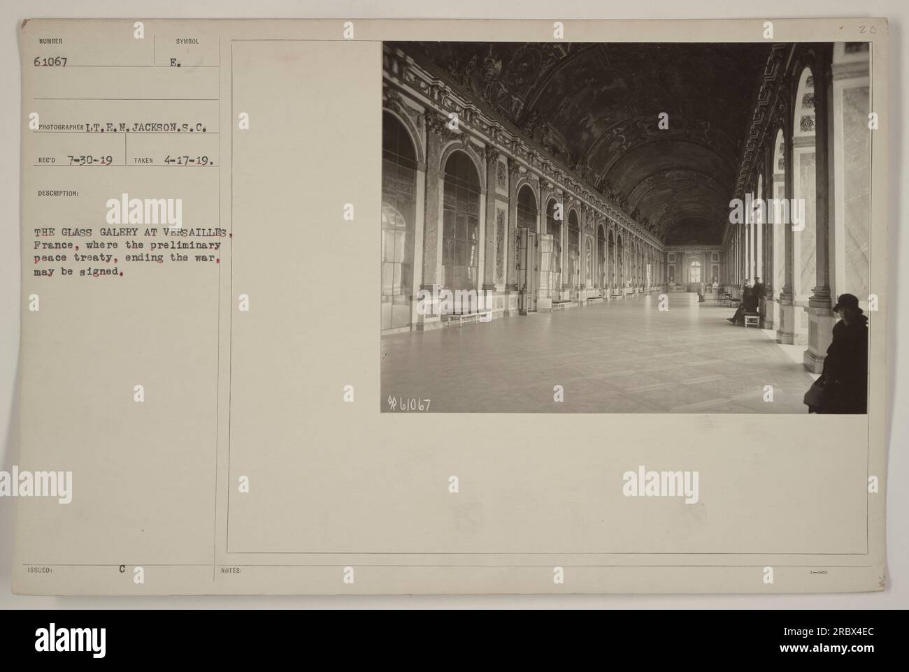 "Glass Gallery at Versailles, France, where the preliminary peace ...