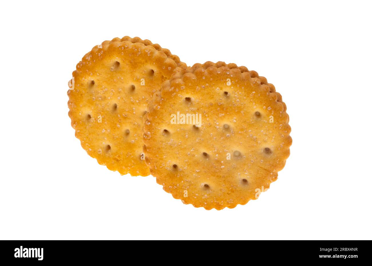 double biscuits with filling on a white background Stock Photo - Alamy
