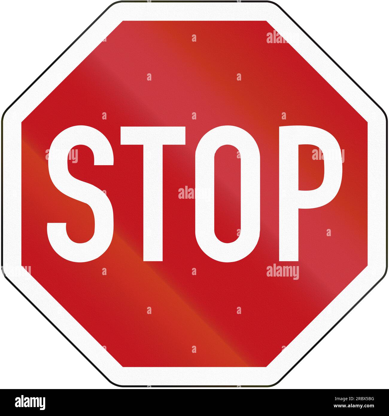 Stop sign (Stoppschild - Zeichen 206) in Germany Stock Photo - Alamy
