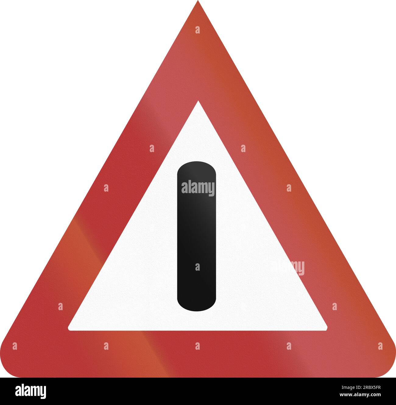 Old design (1937) of a German warning sign for general dangers ...