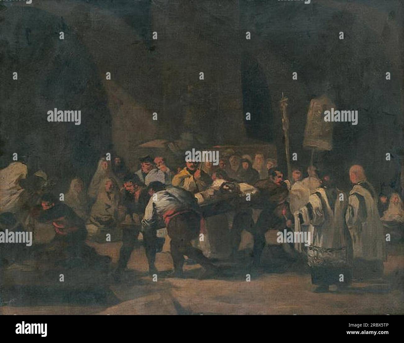 Funeral by Francisco de Zurbaran Stock Photo - Alamy