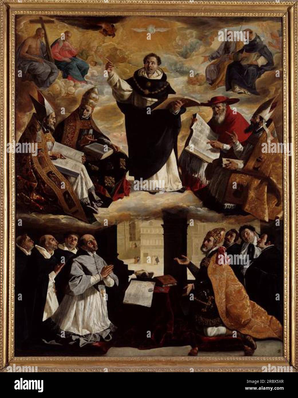 Apotheosis of St. Thomas Aquinas 1631 by Francisco de Zurbaran Stock ...