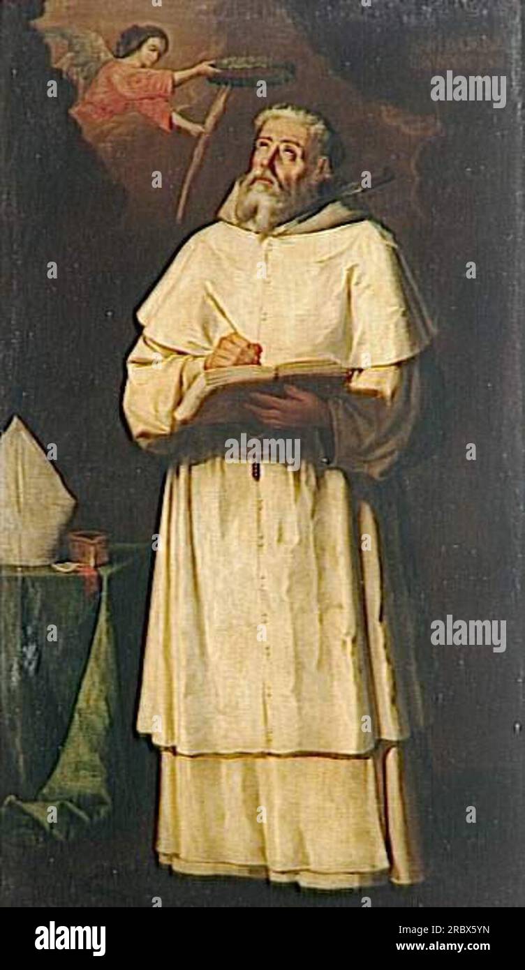 St. Pierre Pascal, Bishop of Jaen 1630 by Francisco de Zurbaran Stock ...