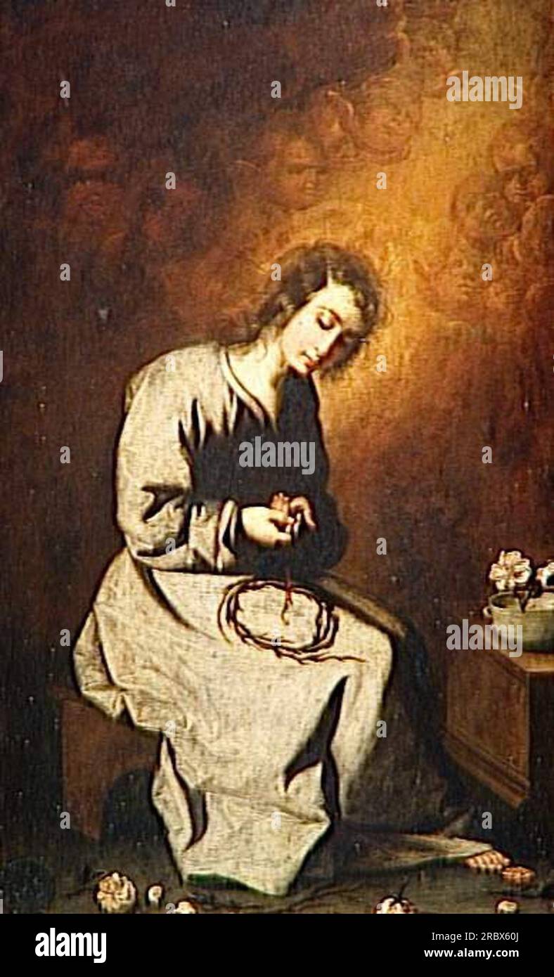 The Child Jesus in the spine by Francisco de Zurbaran Stock Photo - Alamy