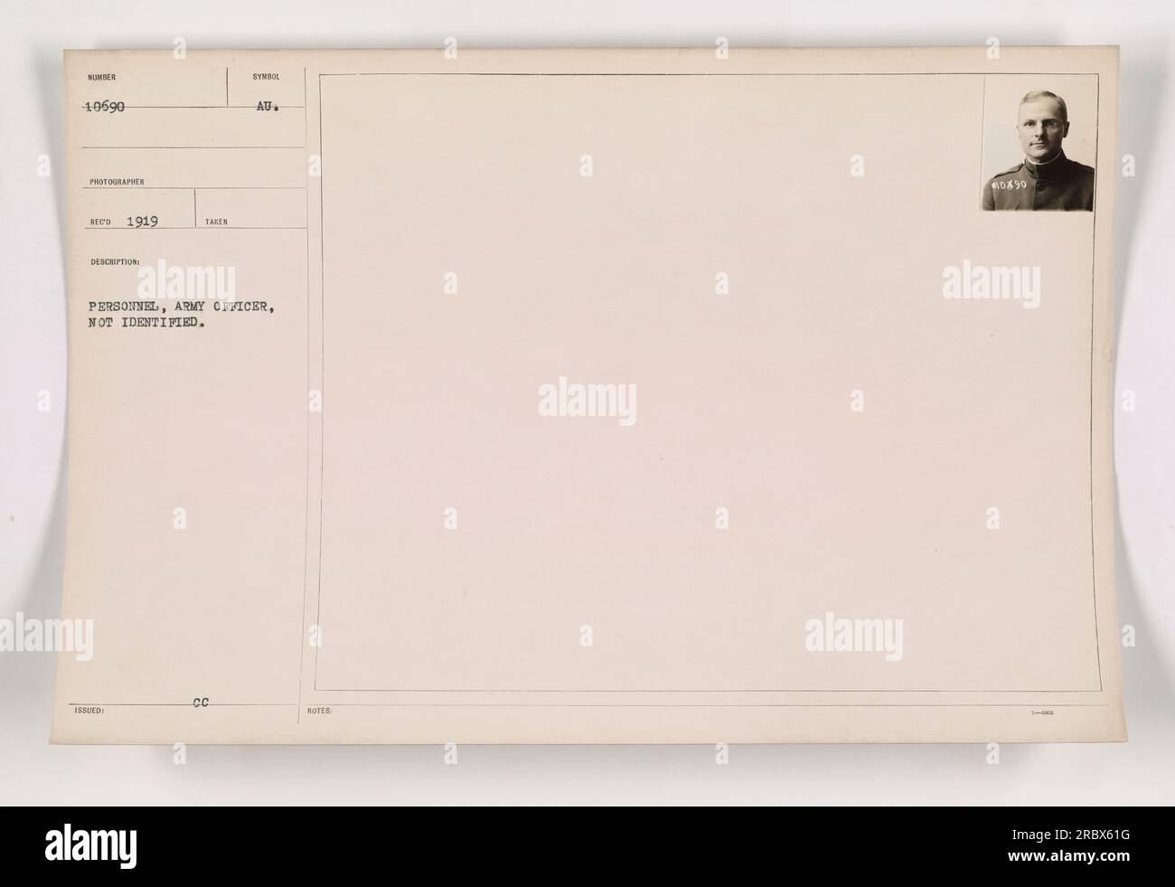 Image 111-SC-10690 shows an unidentified Army officer among personnel ...