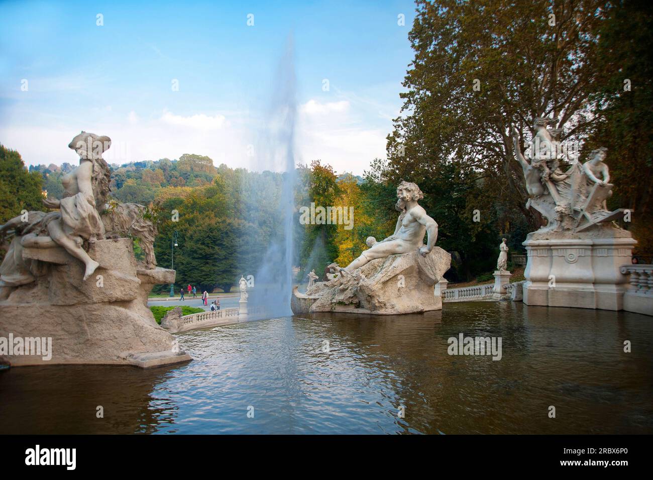 Fontana dei Dodici Mesi, Parco del Valentino, Turin, Piedmont, Italy ...