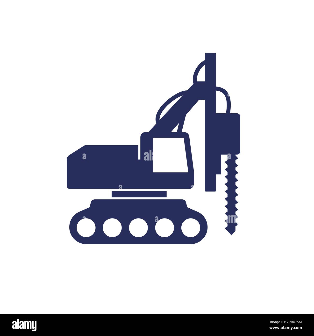 drill machine icon, construction machinery Stock Vector Image & Art - Alamy