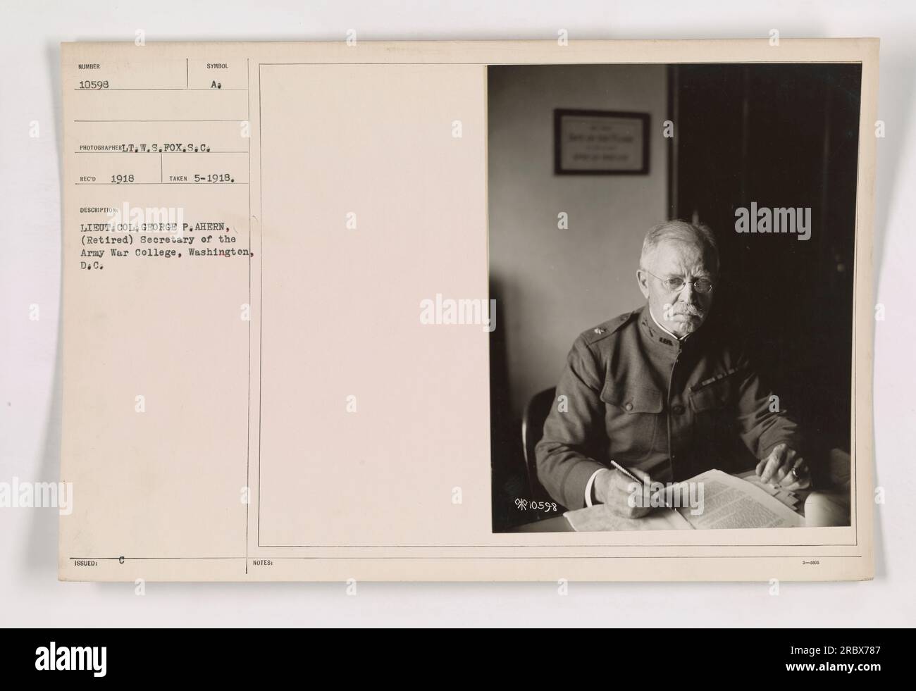 Lieutenant colonel george p ahern hi-res stock photography and images ...