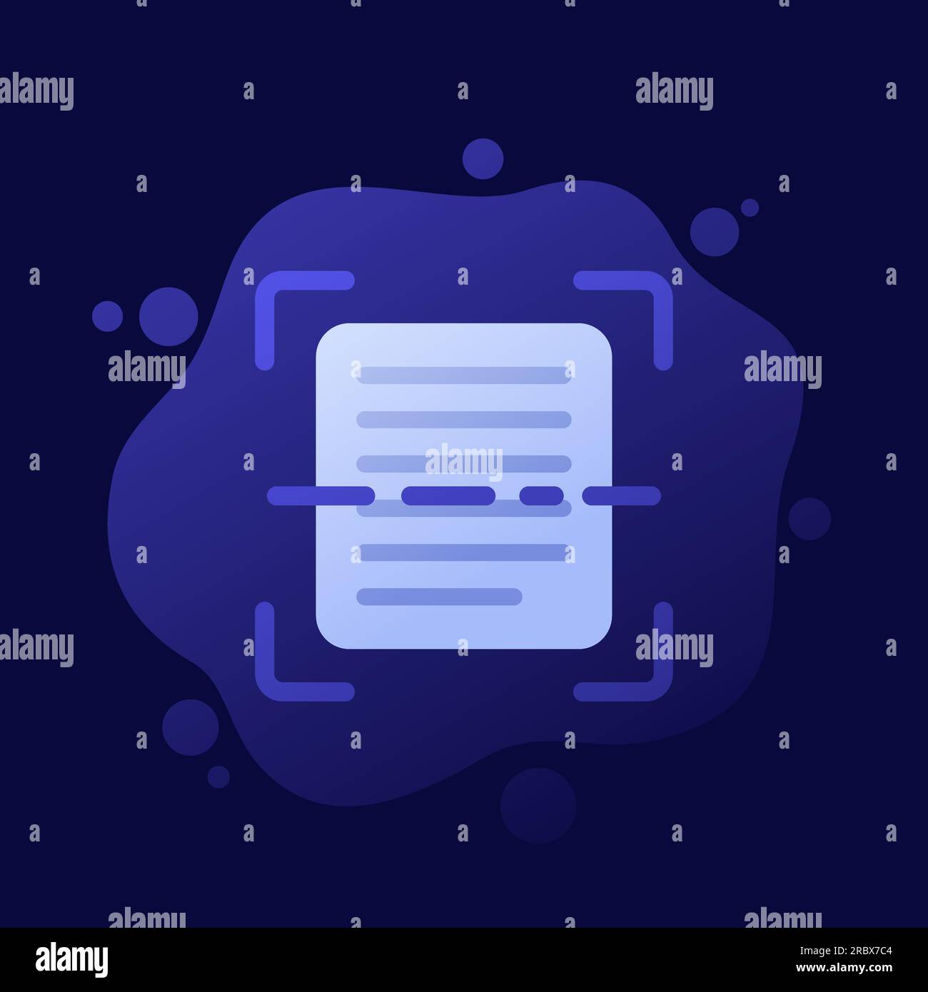 document scan icon, dark vector design Stock Vector Image & Art - Alamy