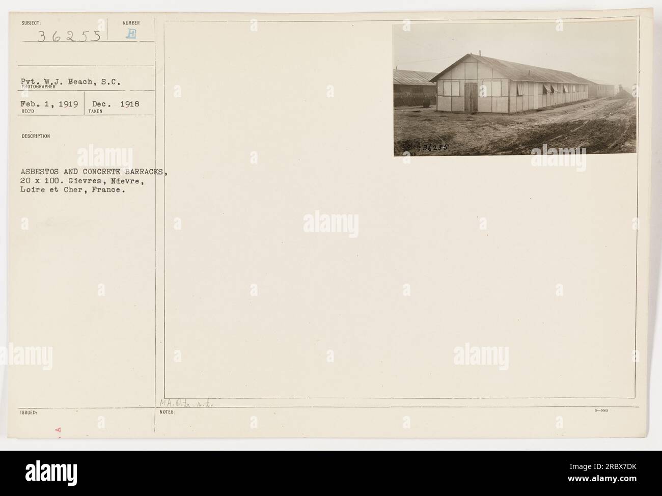 American soldiers in World War One constructing asbestos and concrete ...