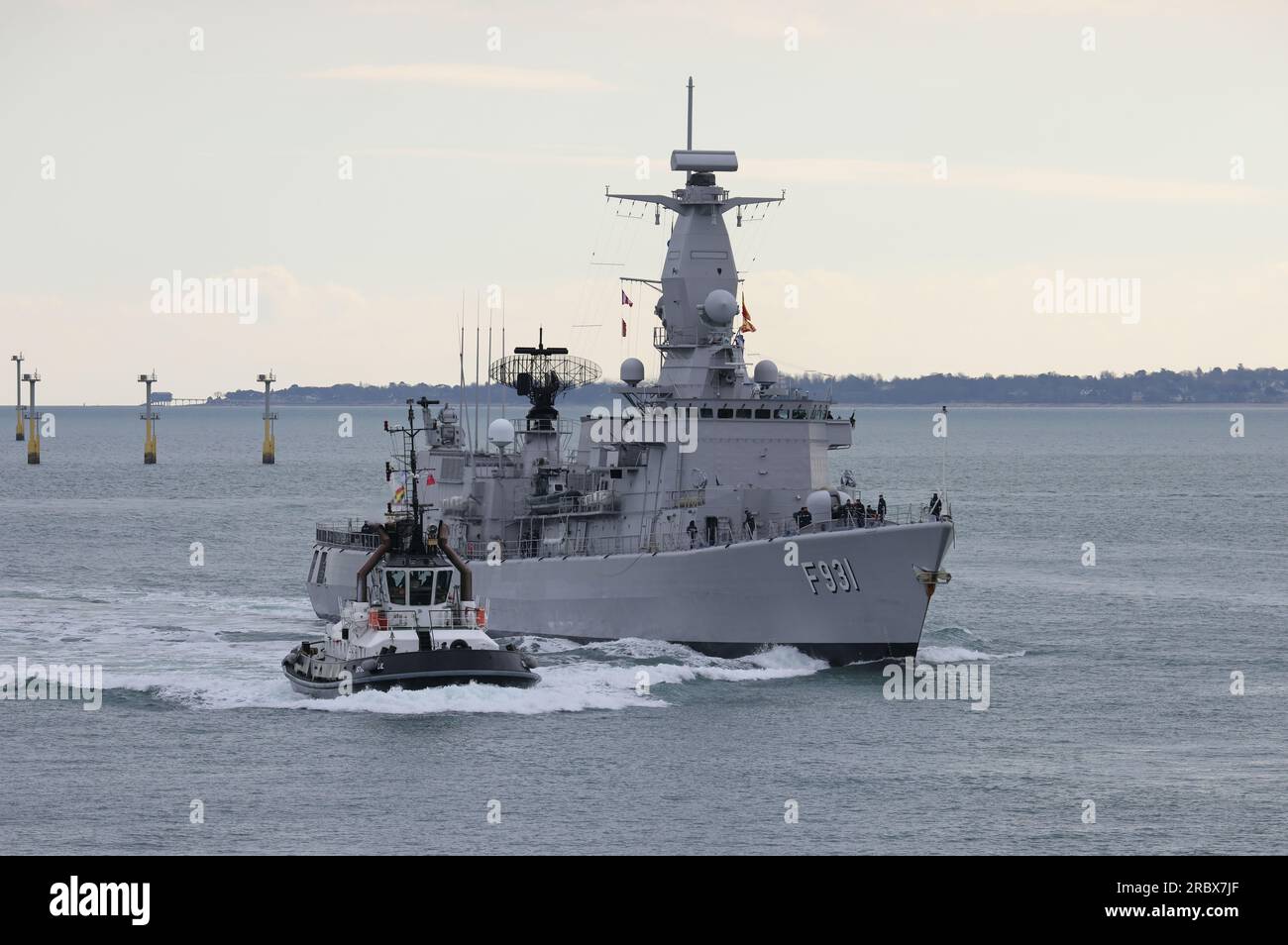 The Belgian navy ship BNS LOUISE-MARIE (F931) approaching the Naval ...