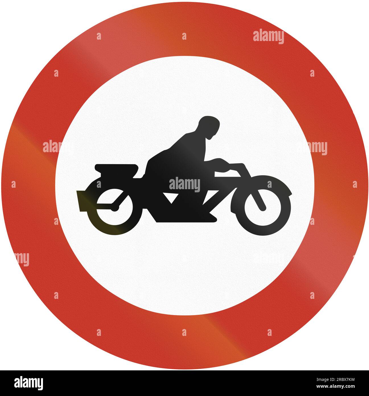 Old design (1937) of German sign prohibiting thoroughfare for ...