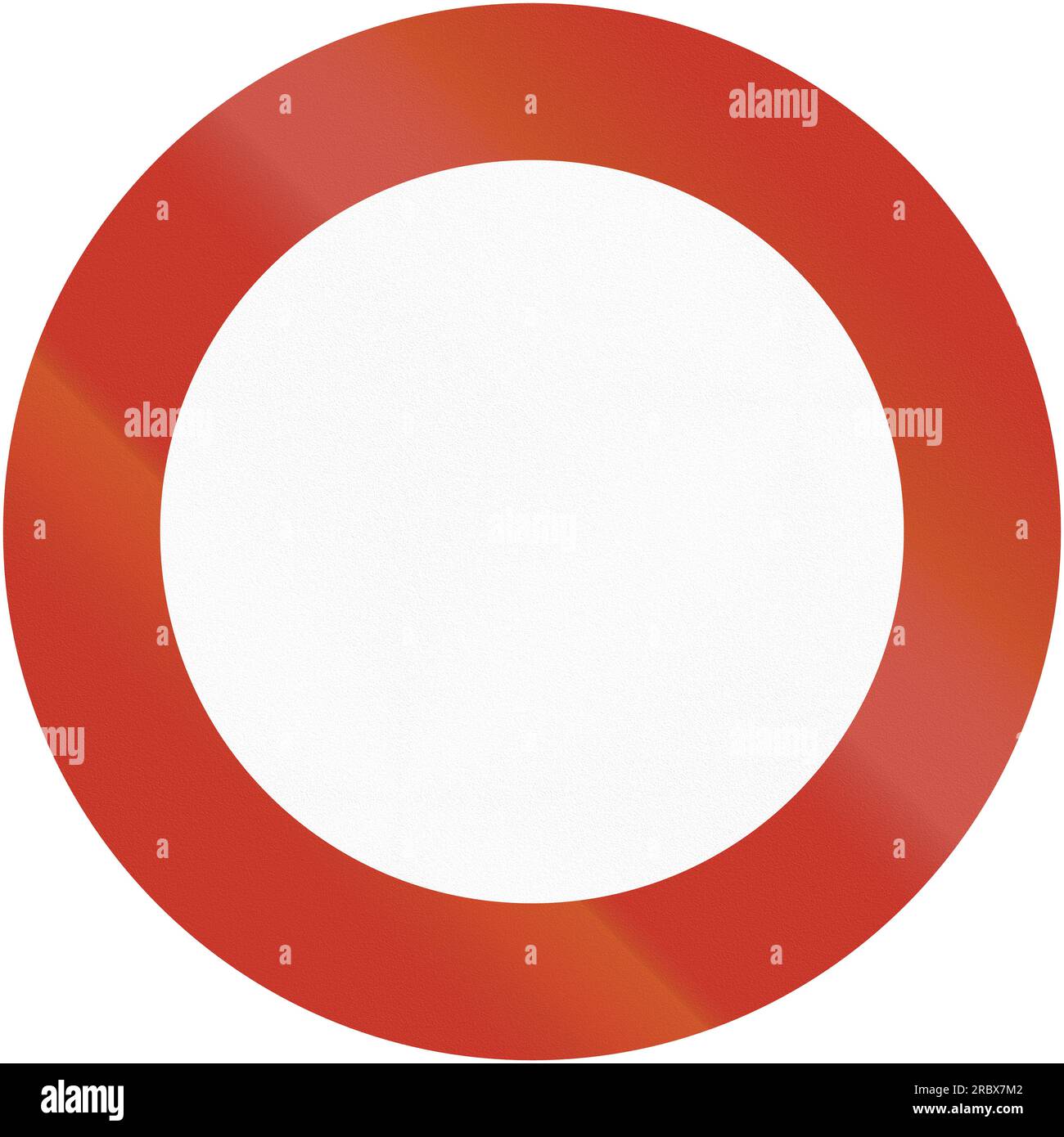 Old design (1937) of German sign prohibiting thoroughfare for all motor ...