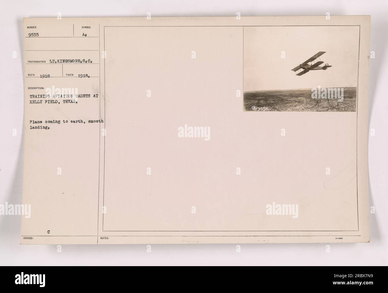 American military aviation cadets undergo training at Kelly Field in ...