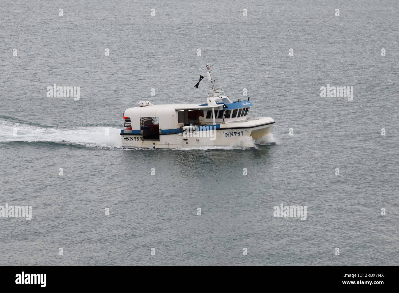 The UK registered fishing catamaran MERIDIAN (NN757 Stock Photo - Alamy