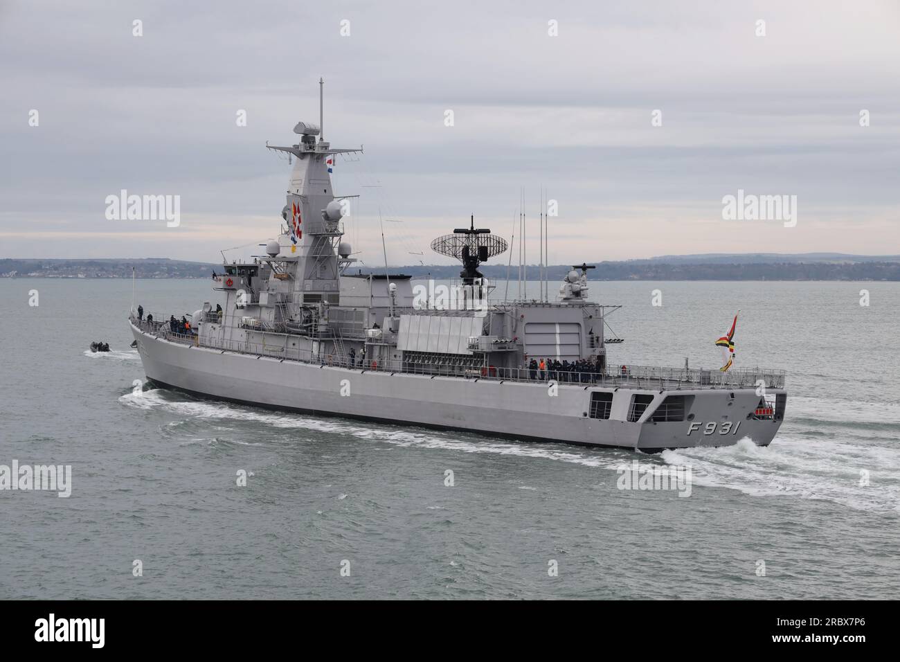 The Belgian navy Karel Doorman class frigate BNS LOUISE-MARIE heading ...