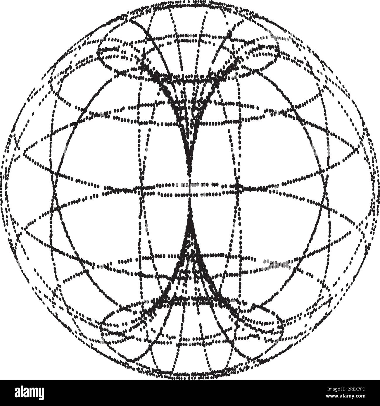 Wormhole wireframe vector. Abstract tunnel Stock Vector Image & Art - Alamy