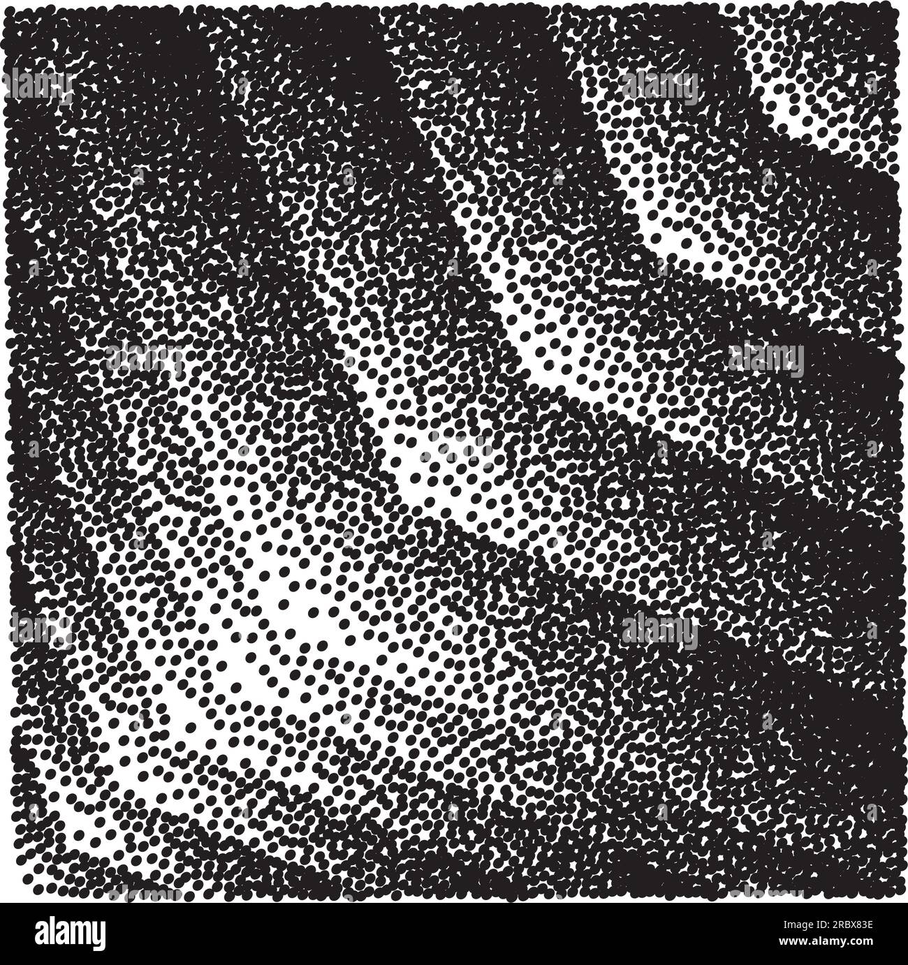 Square with stipple gradient. Halftone geometric fade Stock Vector ...