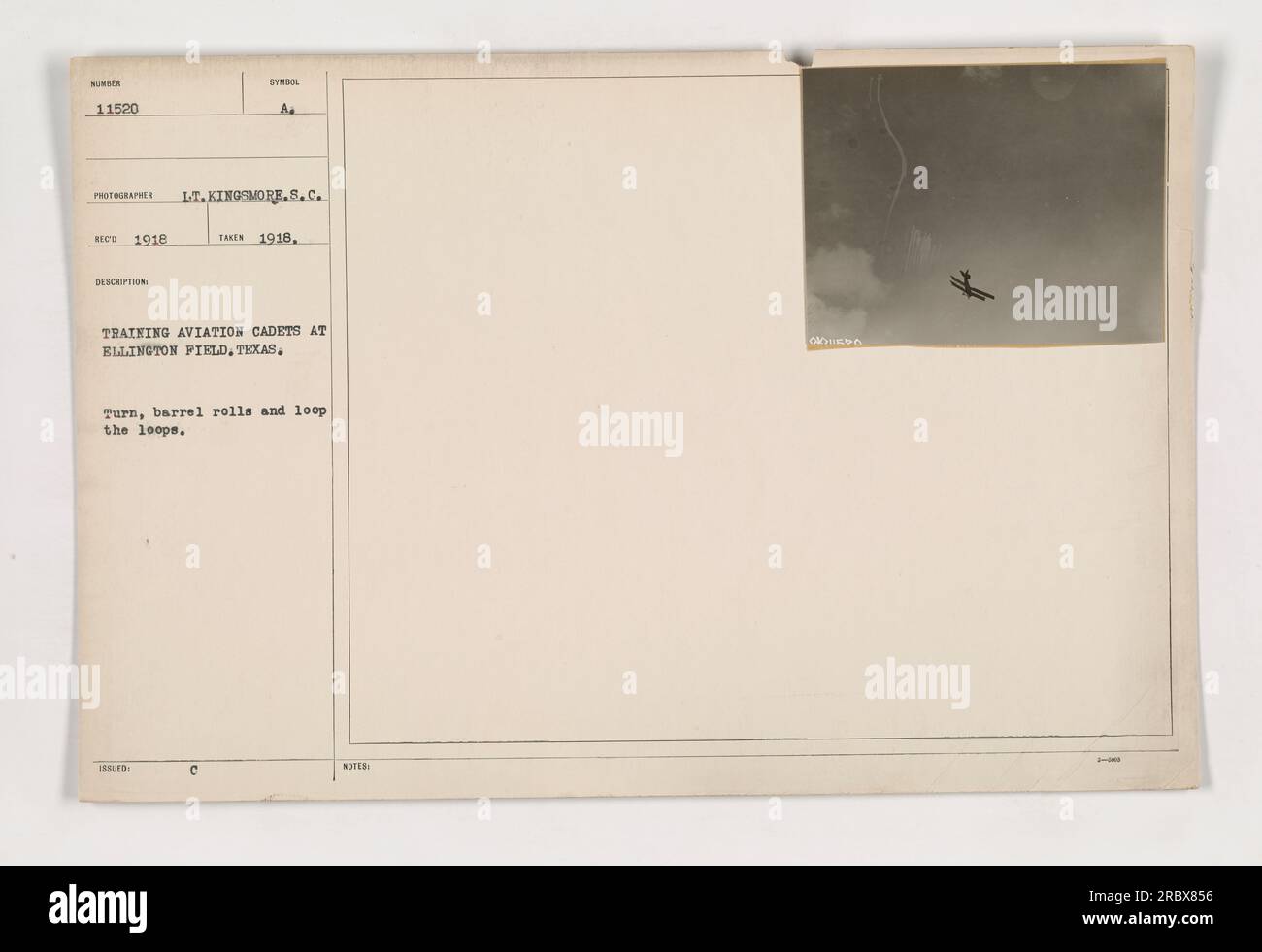 "Aviation cadets undergo training exercises at Ellington Field, Texas ...