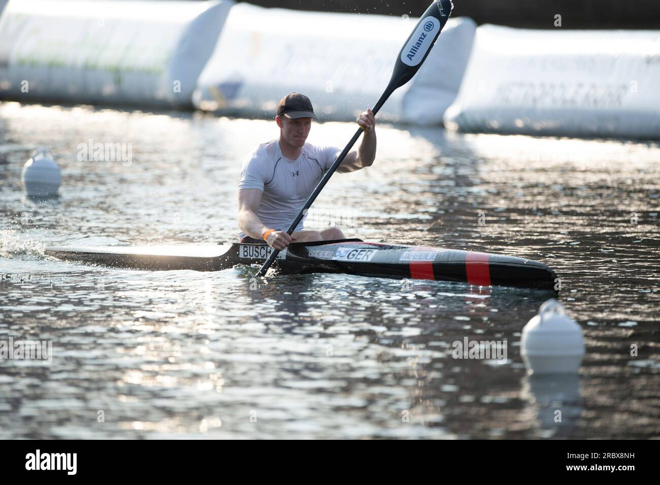 Leonard BUSCH (KC Potsdam) action final canoe K1 men men canoe parallel ...