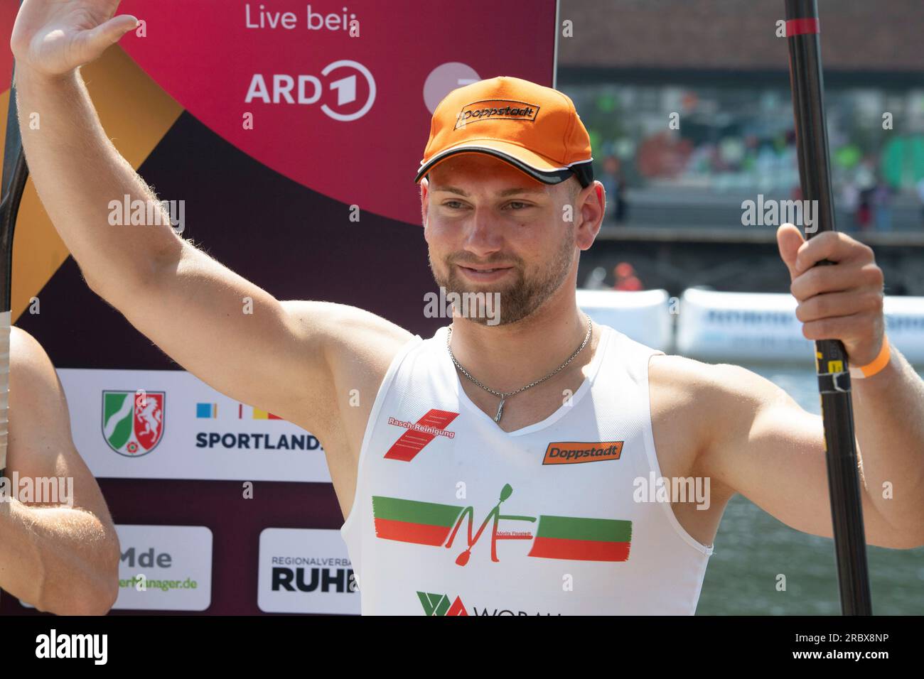 Moritz FLORSTEDT (KC Magdeburg), 4th place, award ceremony final canoe ...