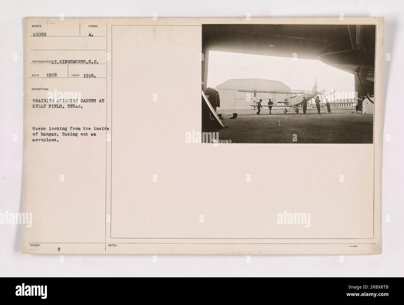 "Training aviation cadets at Kelly Field, Texas in 1918. This photo ...