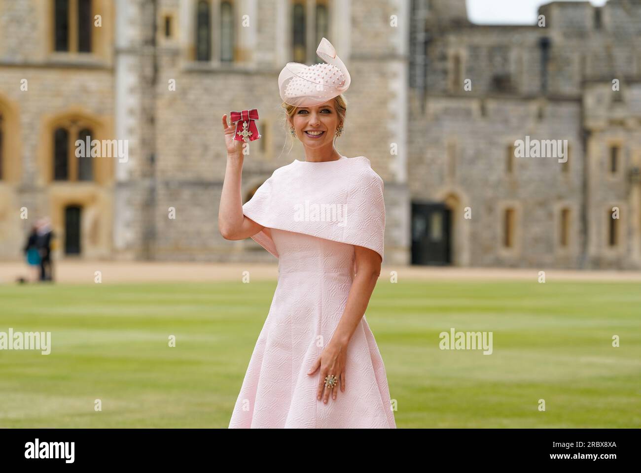 Rachel Riley after she became a Member of the Order of British Empire ...