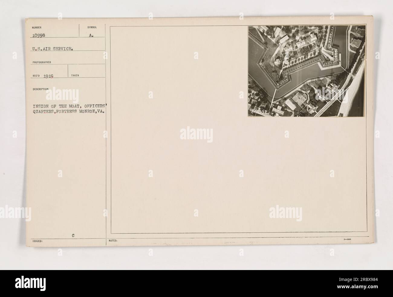 Inside view of the officers' quarters located within the moat of ...