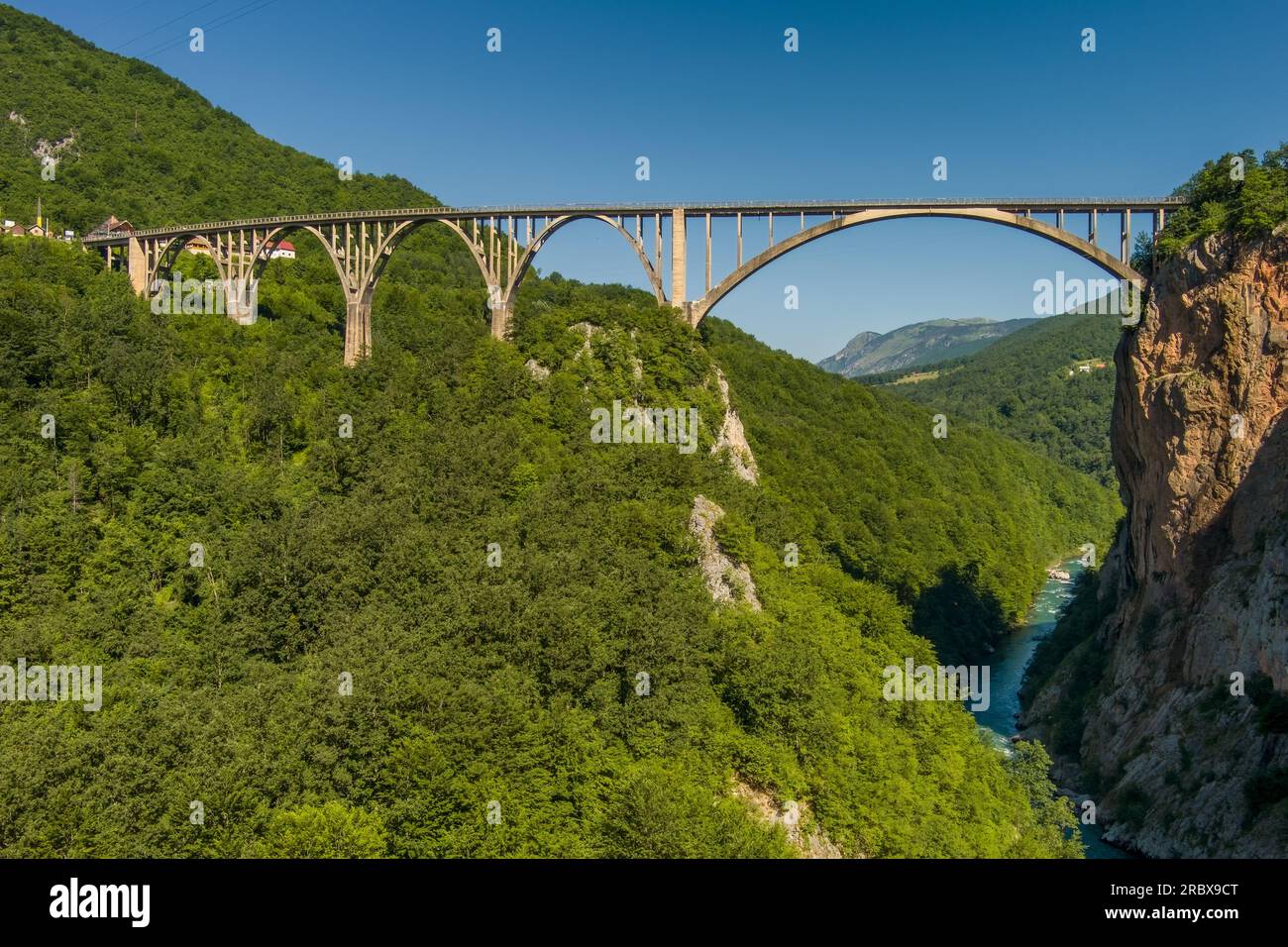 Flying over bridge across river hi-res stock photography and images - Alamy