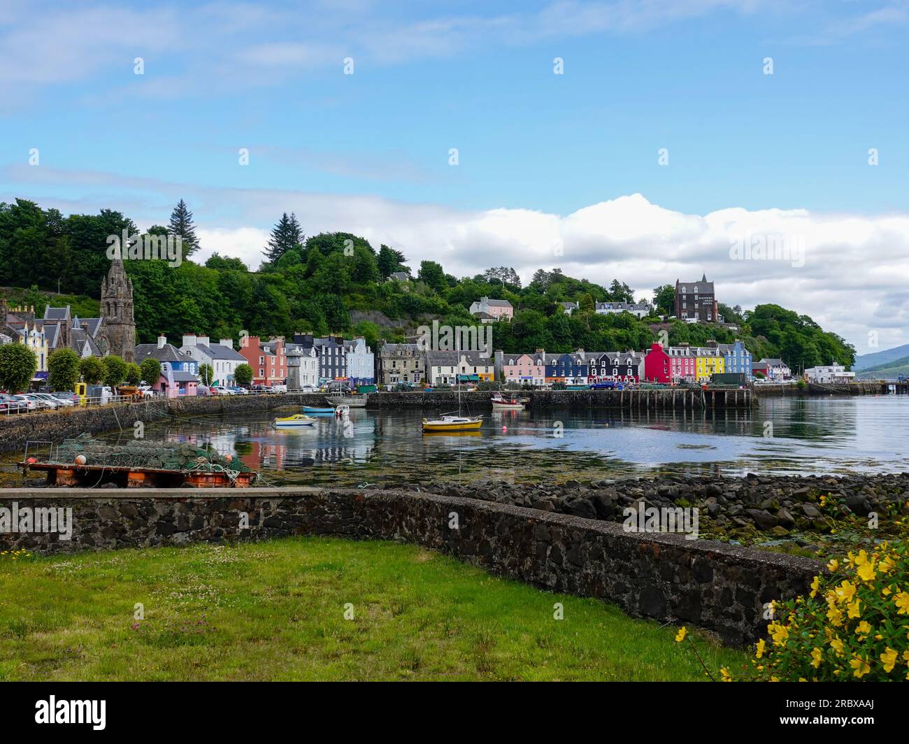 Colourful, colorful, town, village of Tobermory, Isle of Mull, Scotland ...