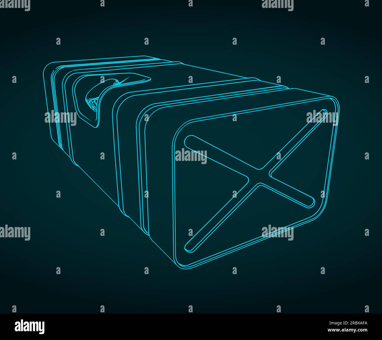 Stylized vector illustrations of fuel tank of big truck Stock Vector ...