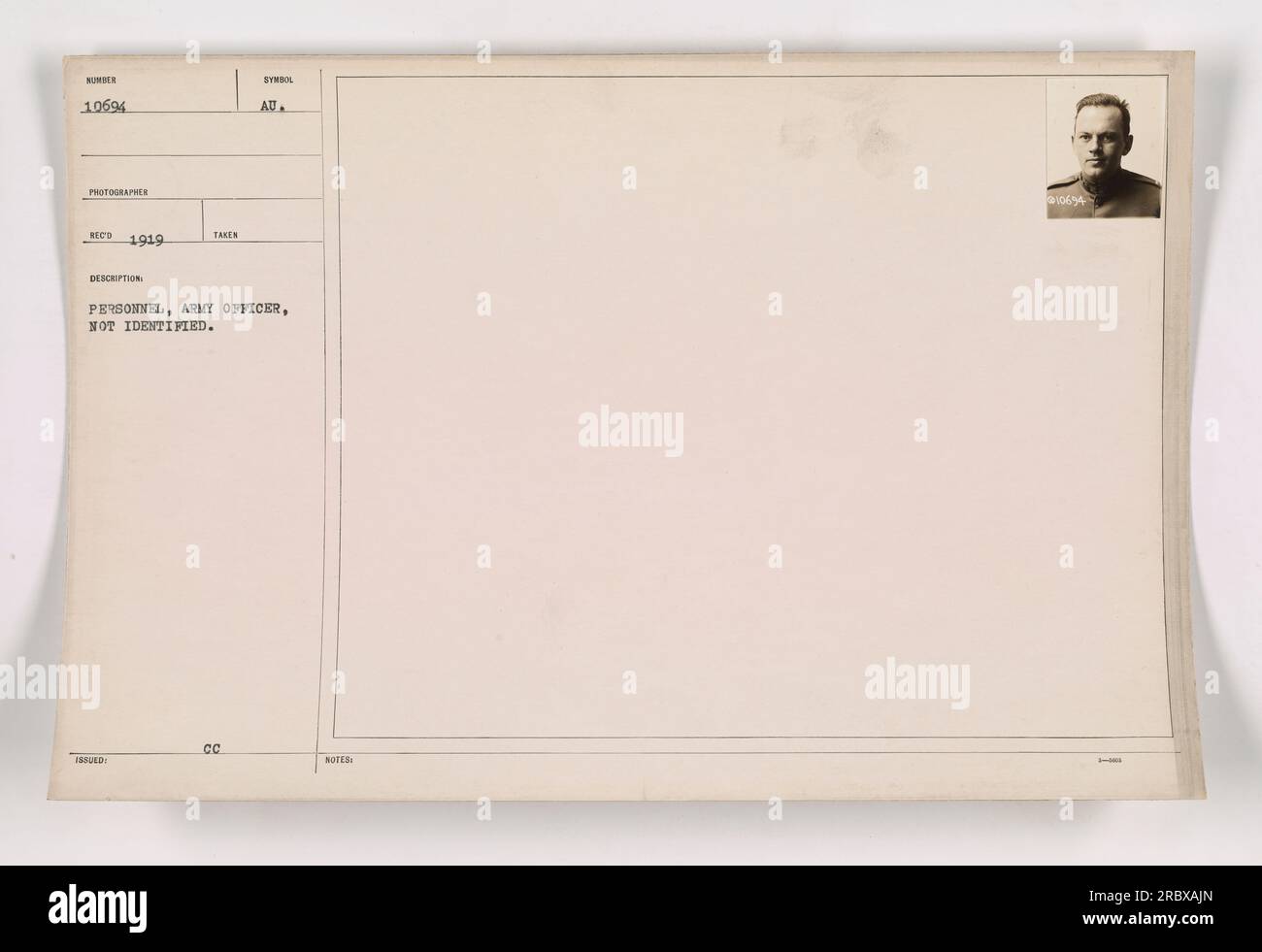 A photograph taken by Hoed in 1919, showing unidentified army personnel ...