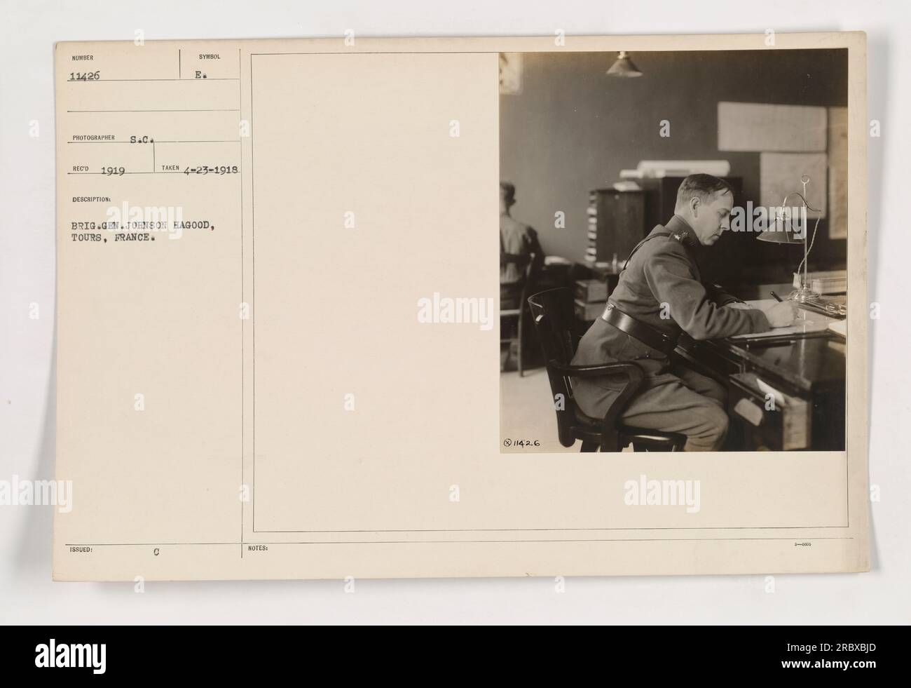 Brigadier General Johnson Hagood visiting Tours, France during World ...